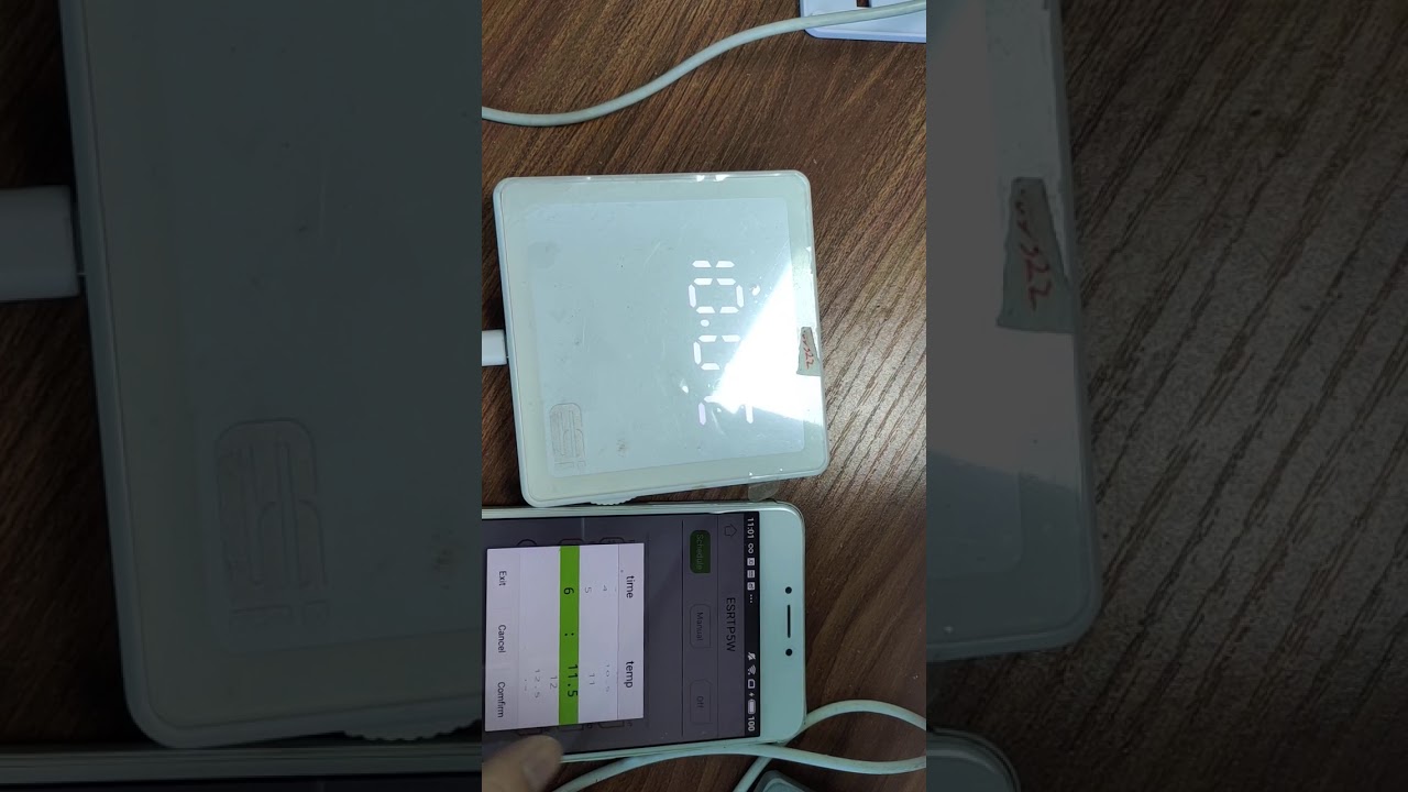 ESi Centro app control thermostat - YouTube