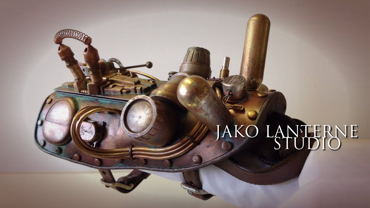 Steampunk time travel prop - YouTube