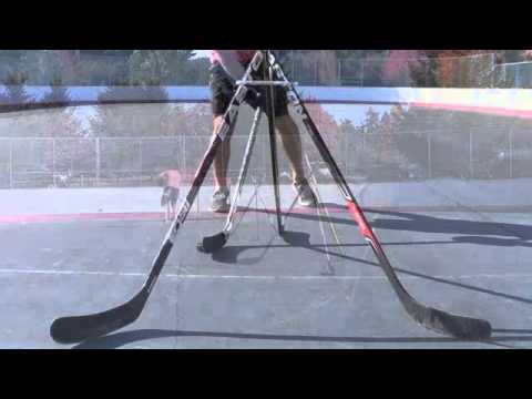 The Dangler Stickhandling Trainer Action Video - YouTube