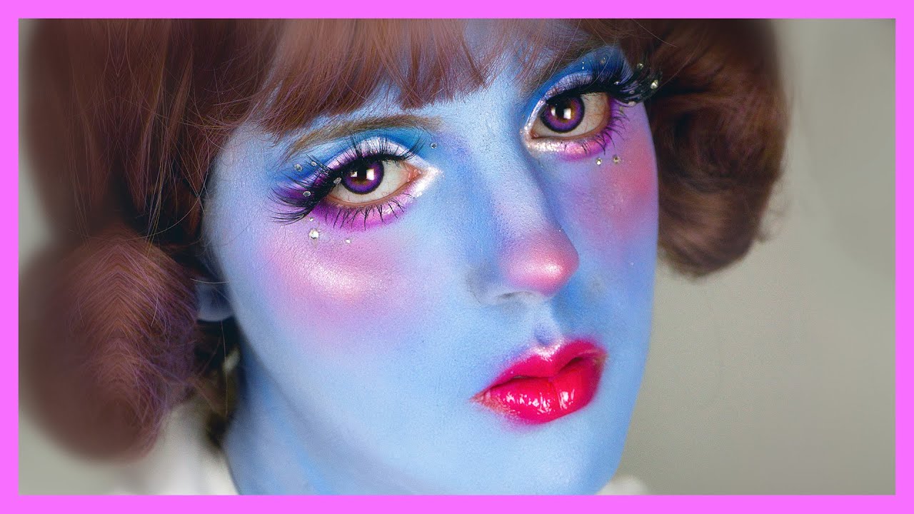 💙 Blue Girl Makeup Tutorial 💙 - YouTube