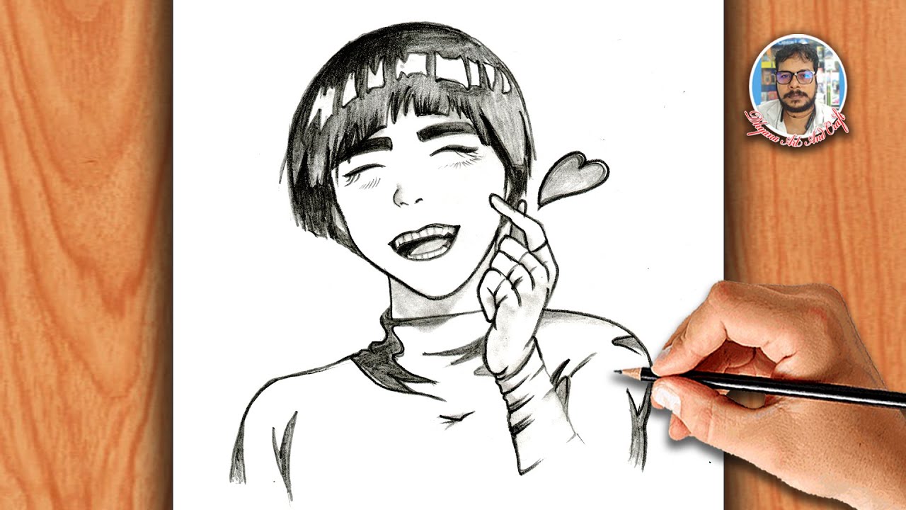 How to draw Rock Lee from Naruto | how to draw anime step by step ...