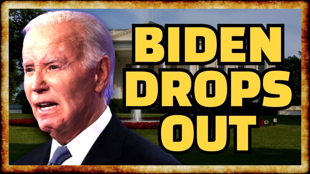 Biden DROPS OUT of Presidential Race, ENDORSES Kamala Harris - YouTube