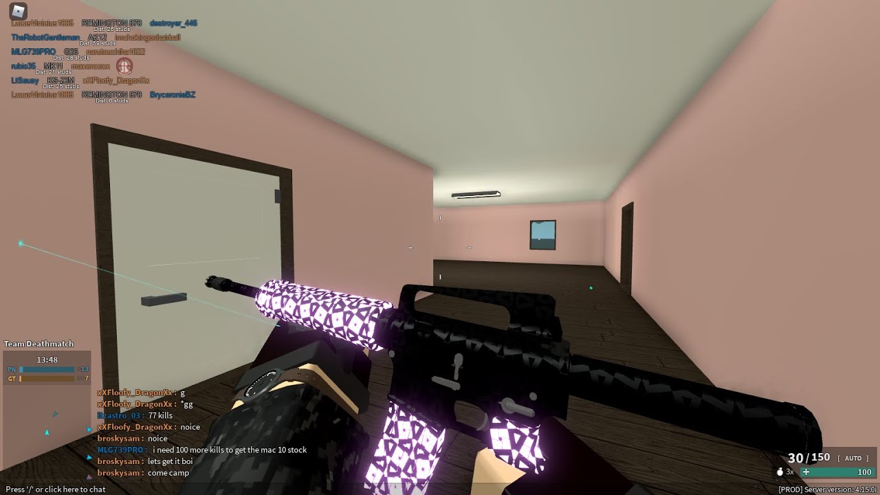 77 kills with m231. Phantom Forces - YouTube