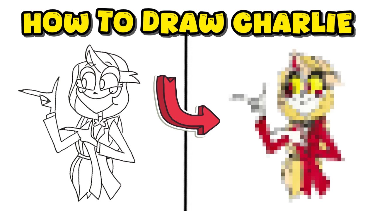 How to Draw Charlie Magne of Hell from Hazbin Hotel – Crown Princess ...