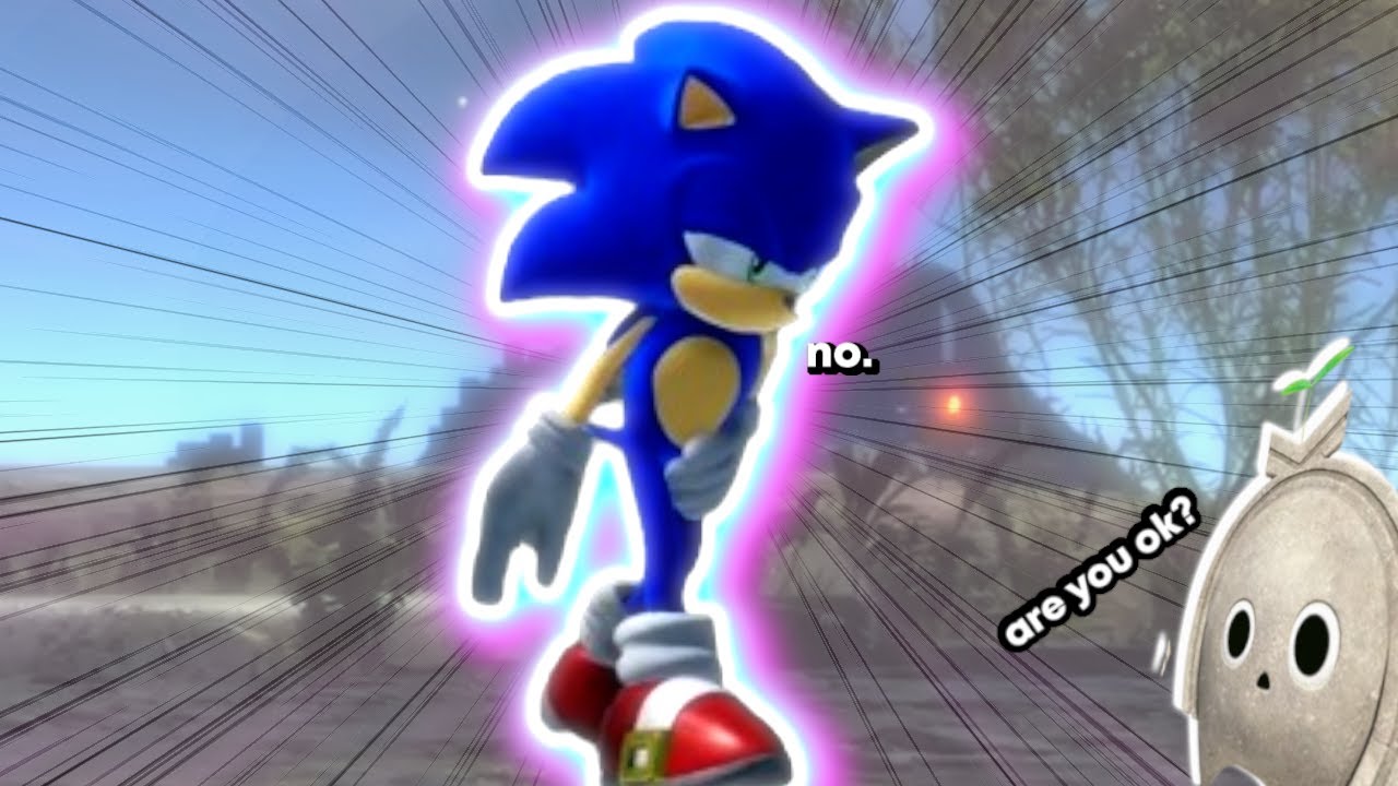 Sonic is sick. (he has period cramps) - YouTube