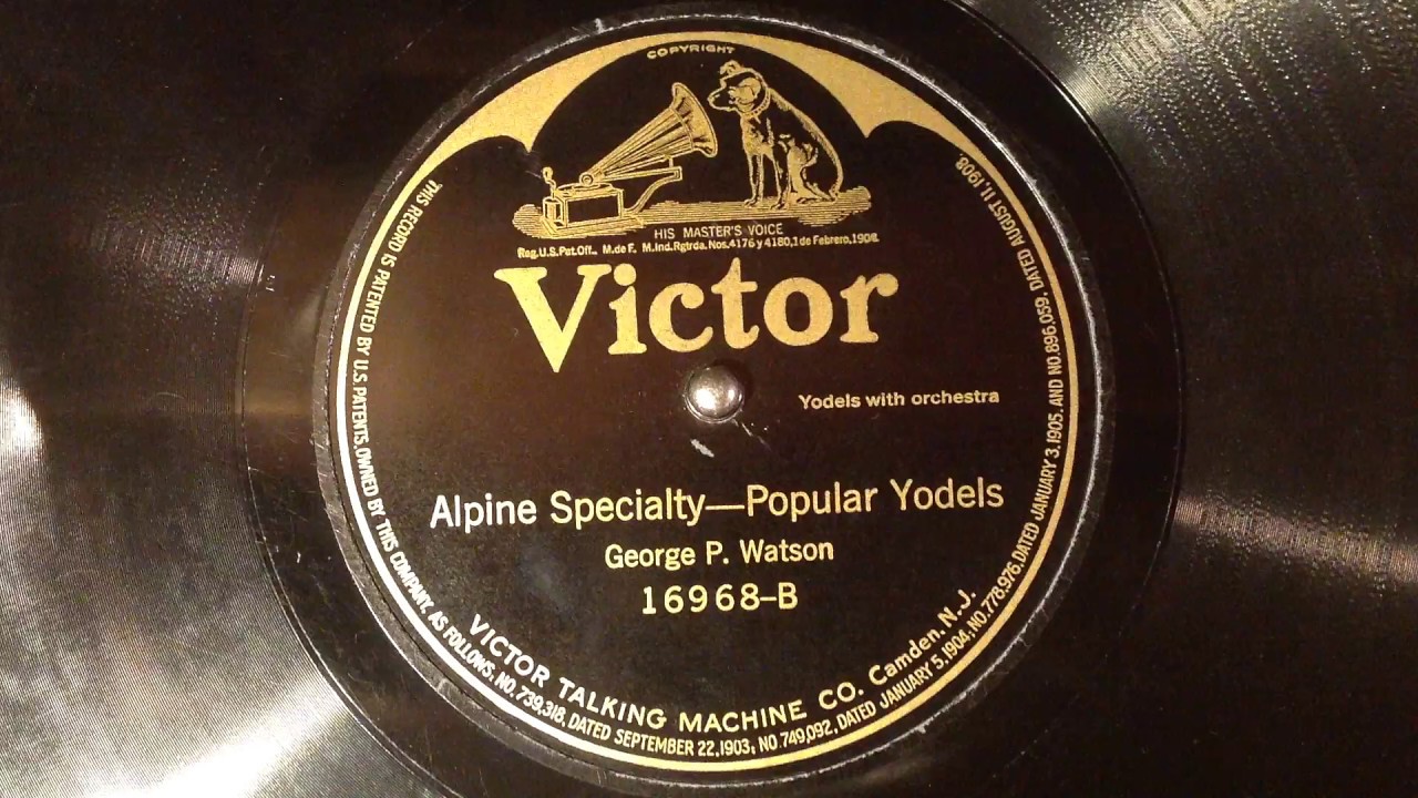 Emmett's favorite yodel - George P. Watson - 1911 - YouTube