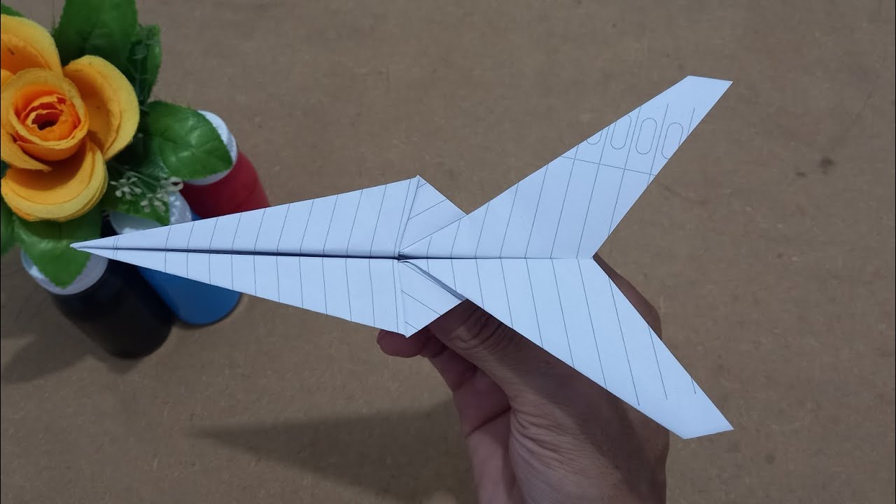 How to Make a Paper Airplane Easy – JET Plane That Fly Far – Paper ...