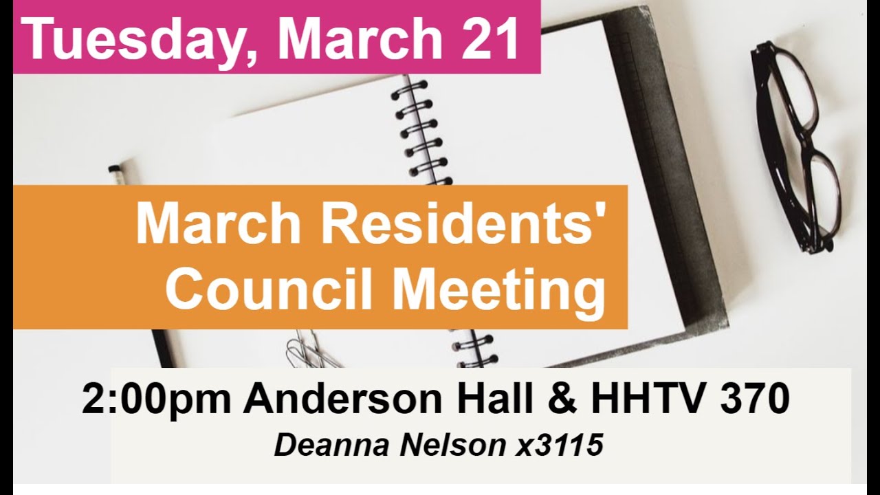 March Residents' Council Meeting 3-21-23 - YouTube
