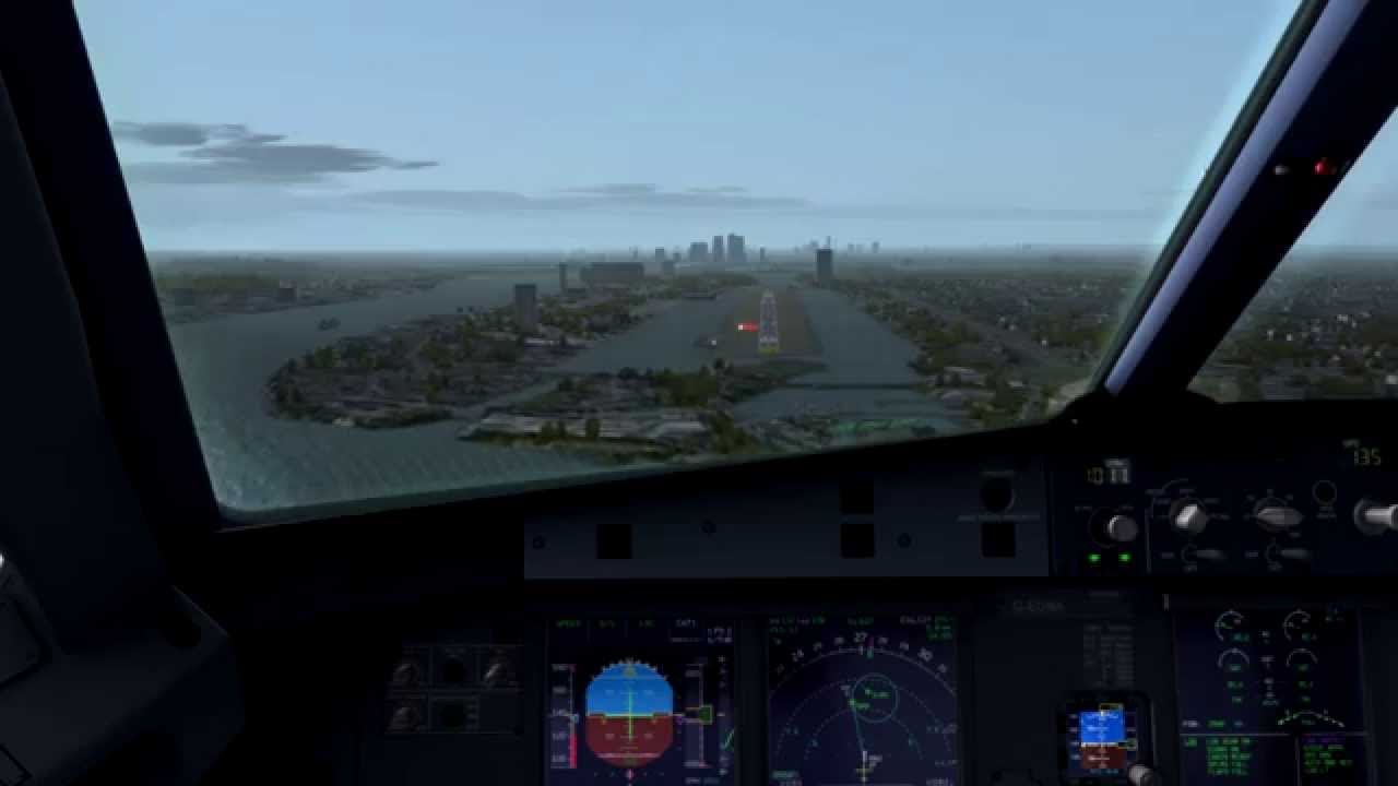 Airbus A318 Steep Approach London City(FSX) - YouTube