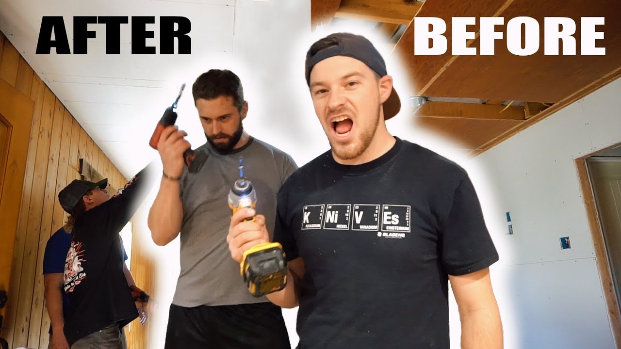 Ceiling Renovation Party Before & After - YouTube