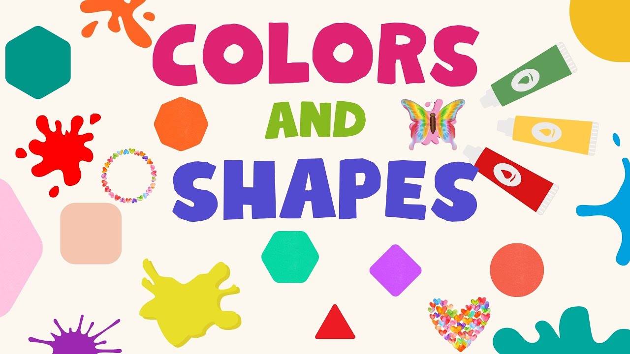 Learn Colors and Shapes | Colors and Shapes with Fun | Colours Name ...