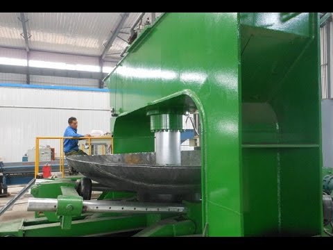 The manufacturing process of five axis linkage CNC spinning head - YouTube