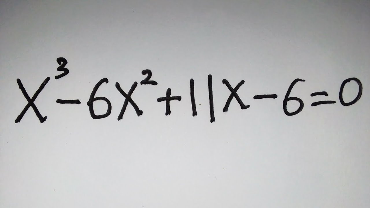CAN YOU SOLVE THIS CUBIC EQUATION X 3 6X 2 11X 6 0 math YouTube can-you-solve-this-cubic-equation-x-3-6x-2-11x-6-0-math-youtube