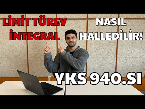 LİMİT TÜREV İNTEGRAL NASIL HALLEDİLİR?