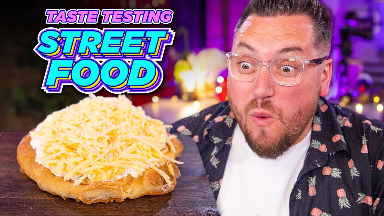 Taste Testing Global Street Food Dishes feat. @letsKWOOWK - YouTube