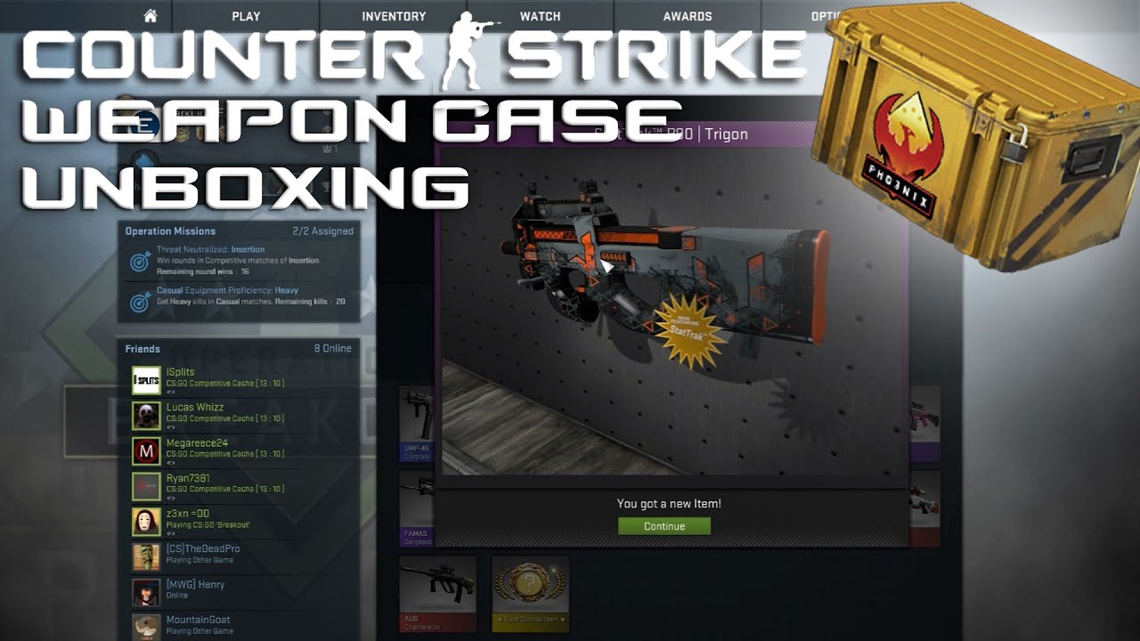 Counter Strike (CSGO) - Weapon Case Unboxing - Episode 3 - YouTube