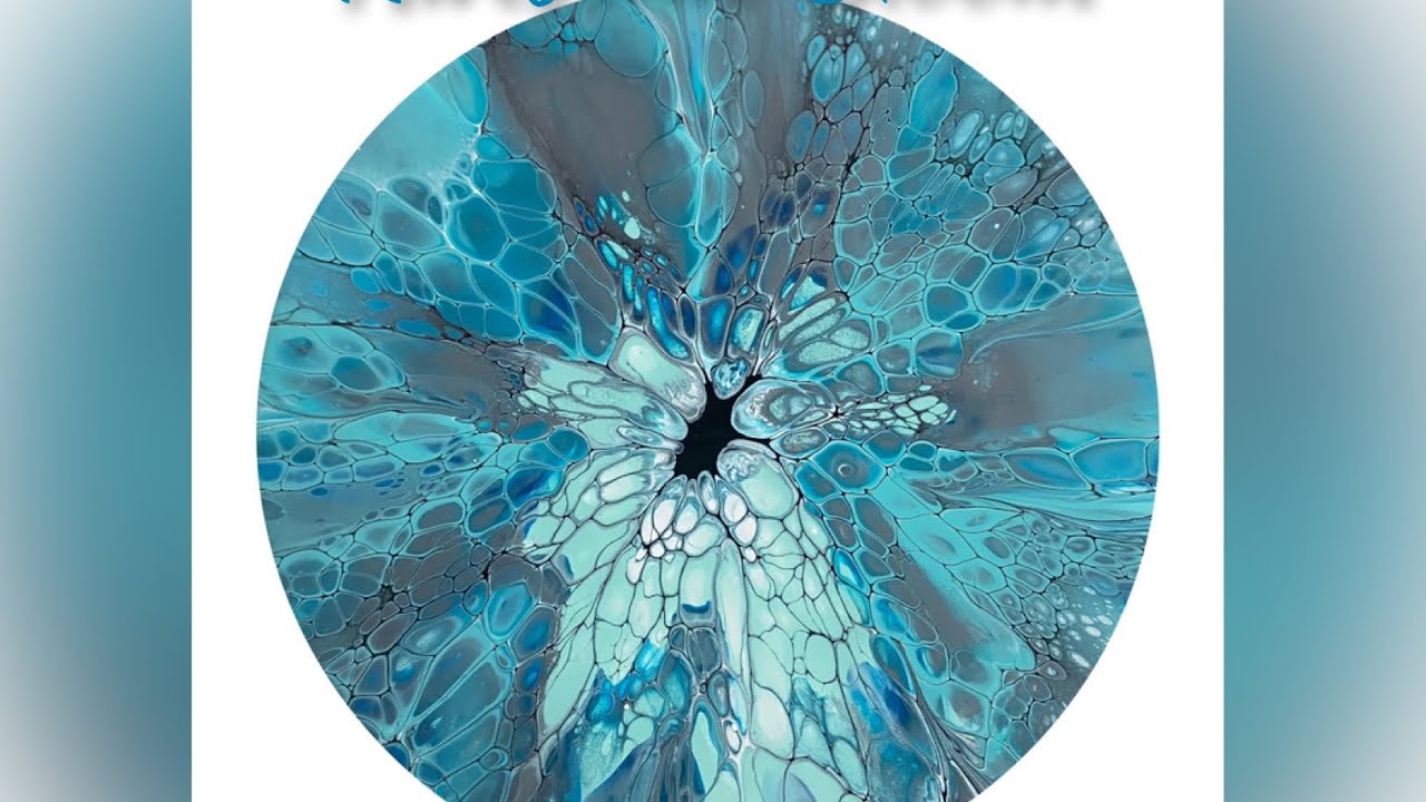 (1552) Awesome Bloom Technique on a Record, Acrylic Paint Pouring - YouTube