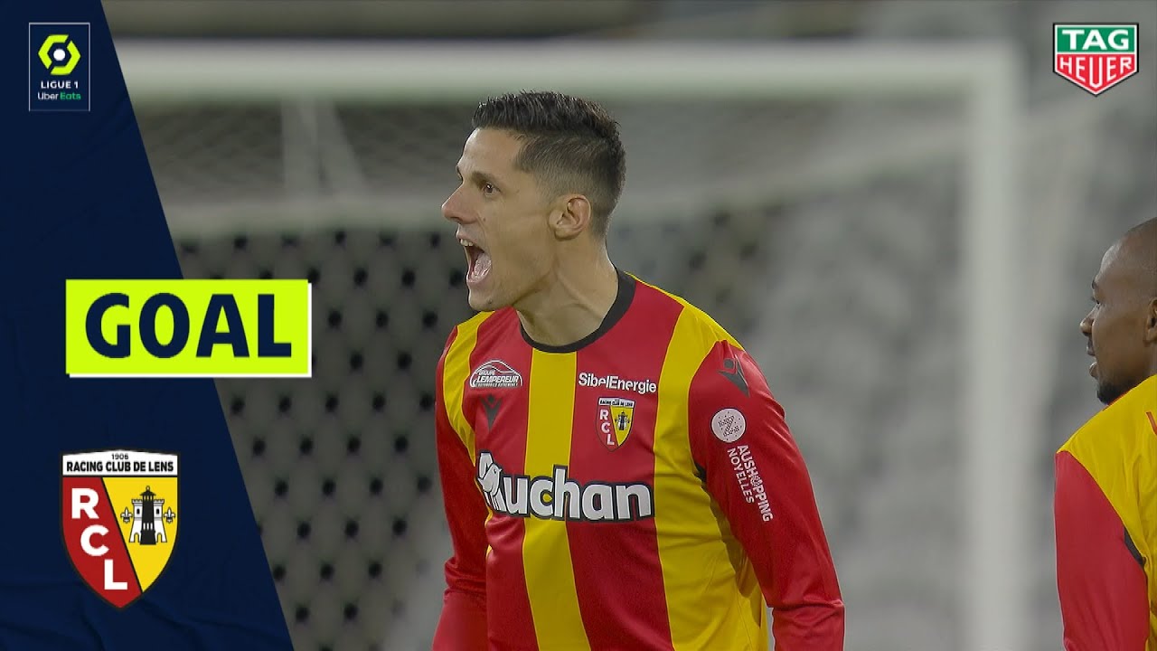 Goal Florian SOTOCA (46' - RC LENS) RC LENS - OLYMPIQUE DE MARSEILLE (2 ...