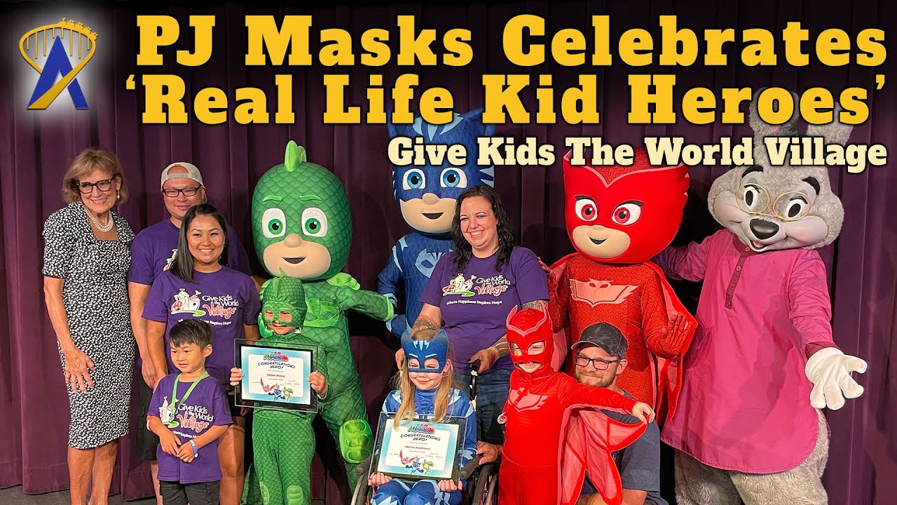 PJ Masks Celebrates 'Real Life Kid Heroes' at Give Kids The World ...