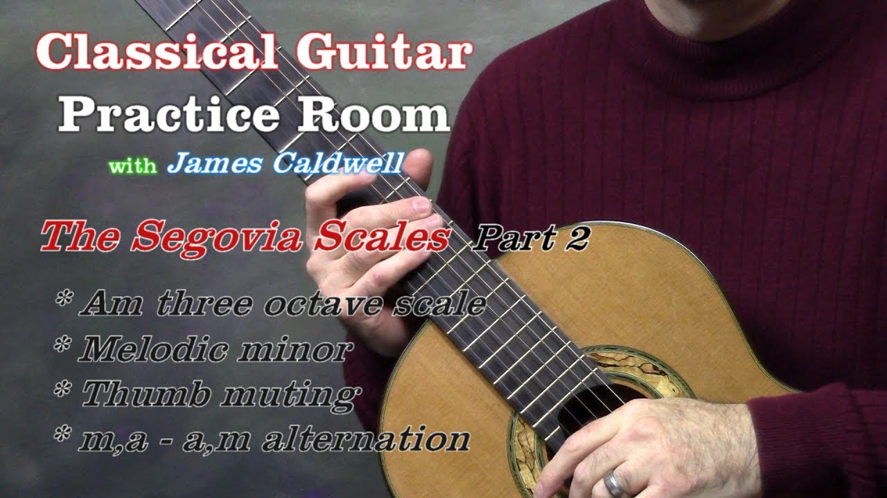 Segovia Scales pattern #2 - A Melodic Minor and more! - YouTube