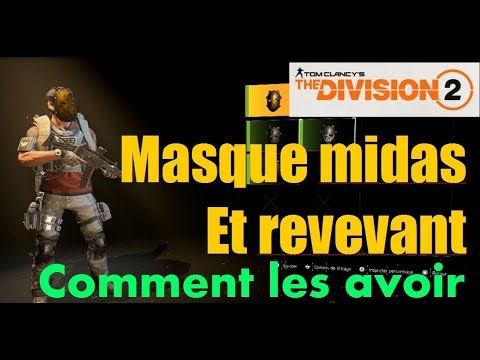 The Division 2 FR - Comment obtenir les masques midas et revenant - YouTube
