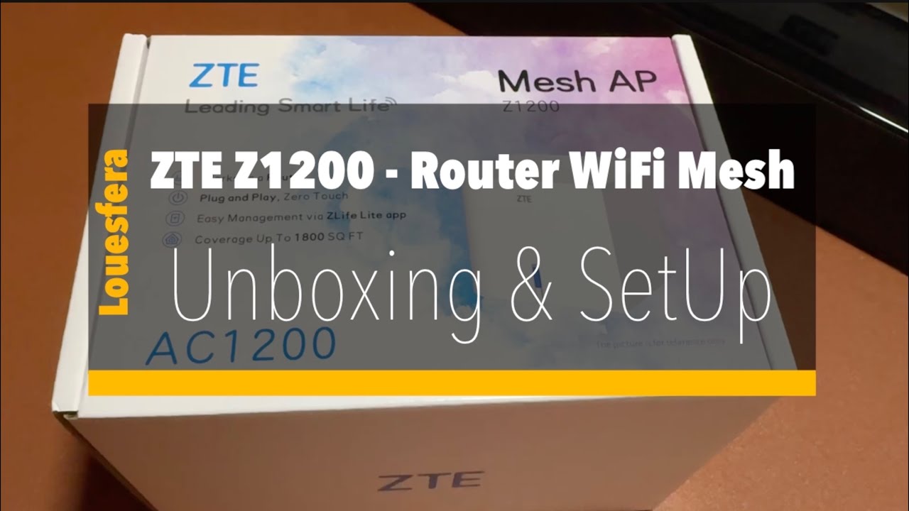ZTE Z1200 Router Mesh Wi-FI - YouTube