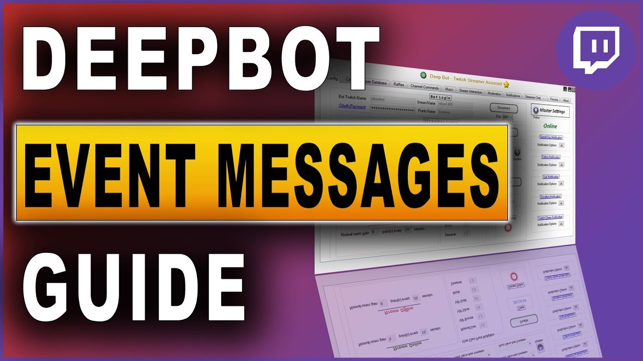 Deepbot Tutorial | Event Messages (2019) - YouTube