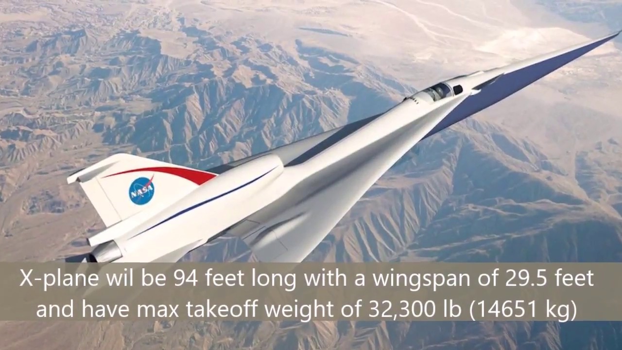 NASA X-plane low boom supersonic demonstrator aircraft revealed - YouTube