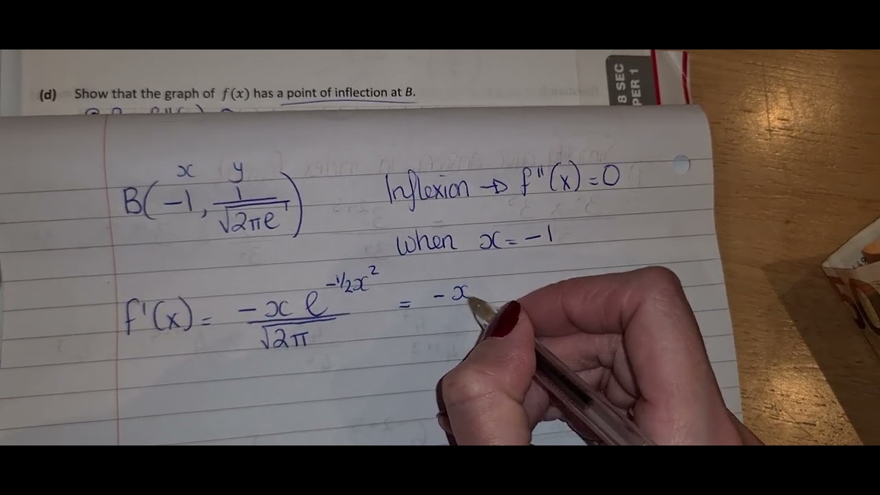 2018 P1 Q8 (decreasing function & Inflexion) - YouTube