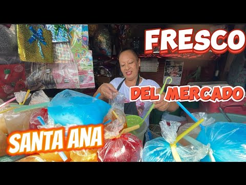 Los frescos del Mercado colon Y todos el Ambiente De Santa Ana 🫣🚘🚨 ...