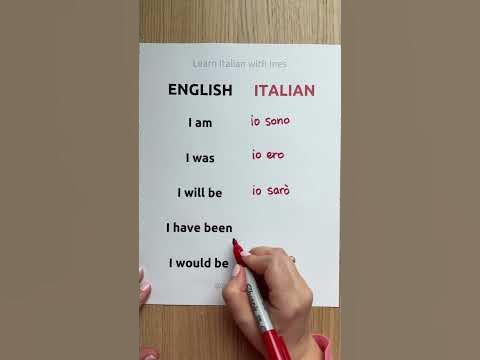 ITALIAN 101🇮🇹 - THE VERB “TO BE” 📚 - YouTube