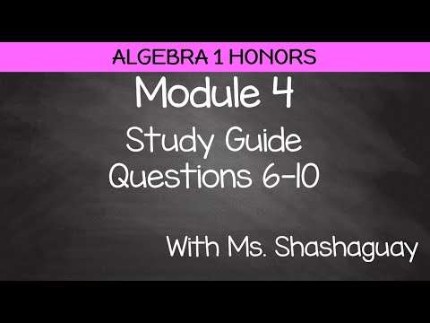 Module 4 Study Guide 2023 Questions 6-10 - YouTube