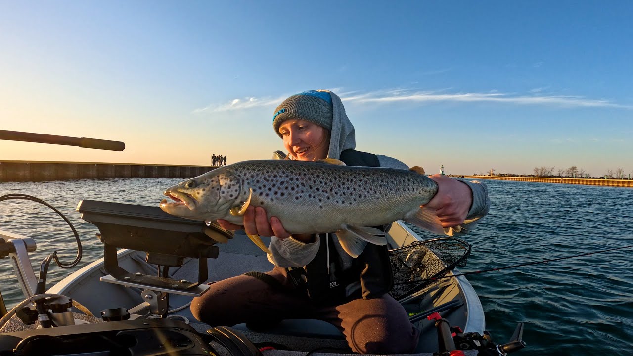 Fishing Spring Brown Trout on Lake Ontario - I drove TWO HOURS for this ...
