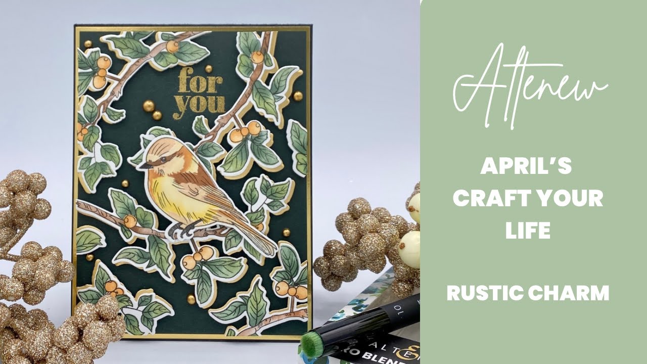 Altenew’s Craft Your Life Project Kit for April: Rustic Charm - YouTube