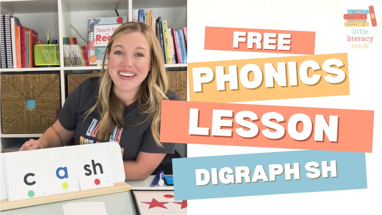 Phonics reading lesson: digraph sh- Course 2- Lesson 3 - YouTube