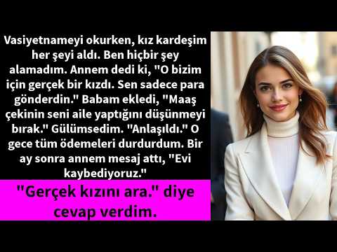 Kız kardeşim her şeyi aldı – ben de o gece anne babamın tüm faturalarını ödemeyi hemen bıraktım