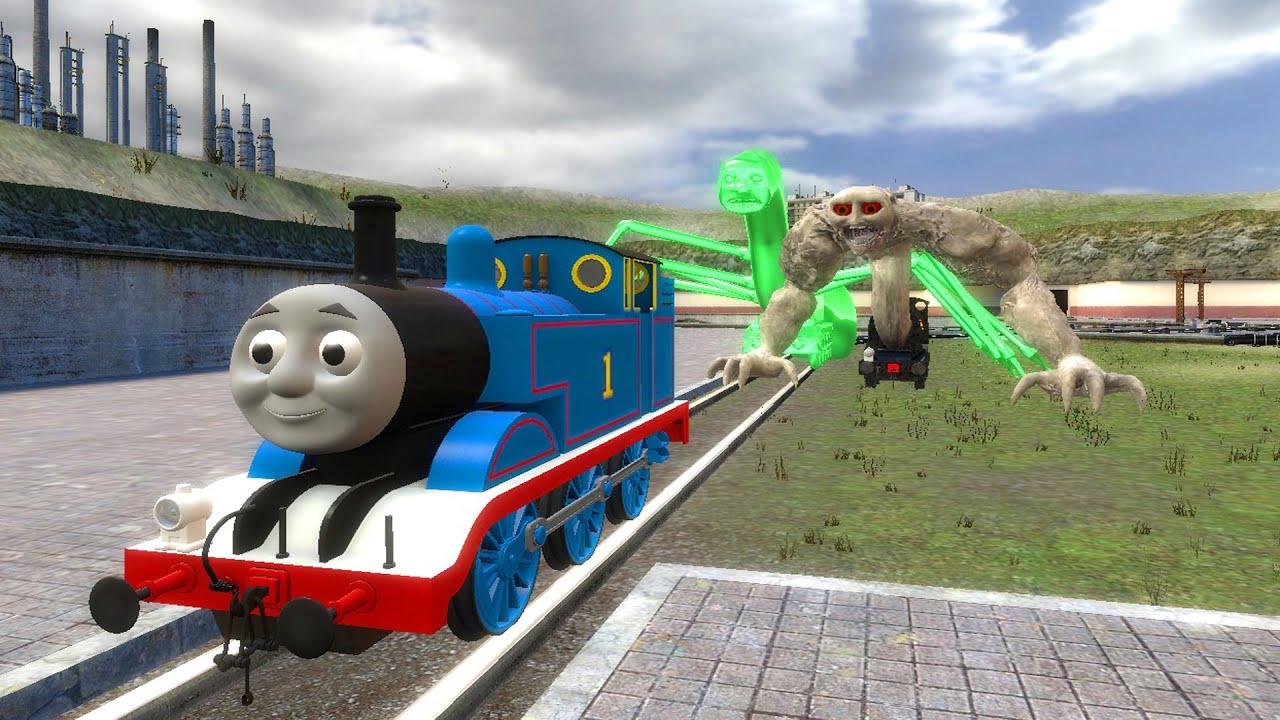 Building a Thomas Train Chased By Cursed Thomas and Friends Train ...