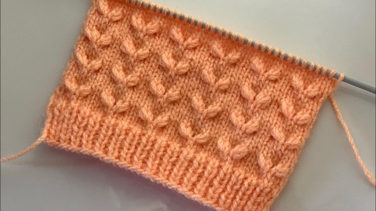 Very Pretty Knitting Stitch Pattern - YouTube
