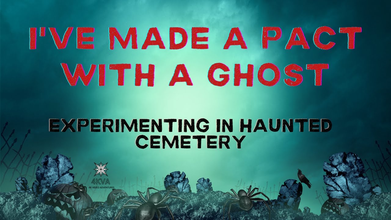Pact with a ghost. Creepy investigation in haunted cemetery - YouTube