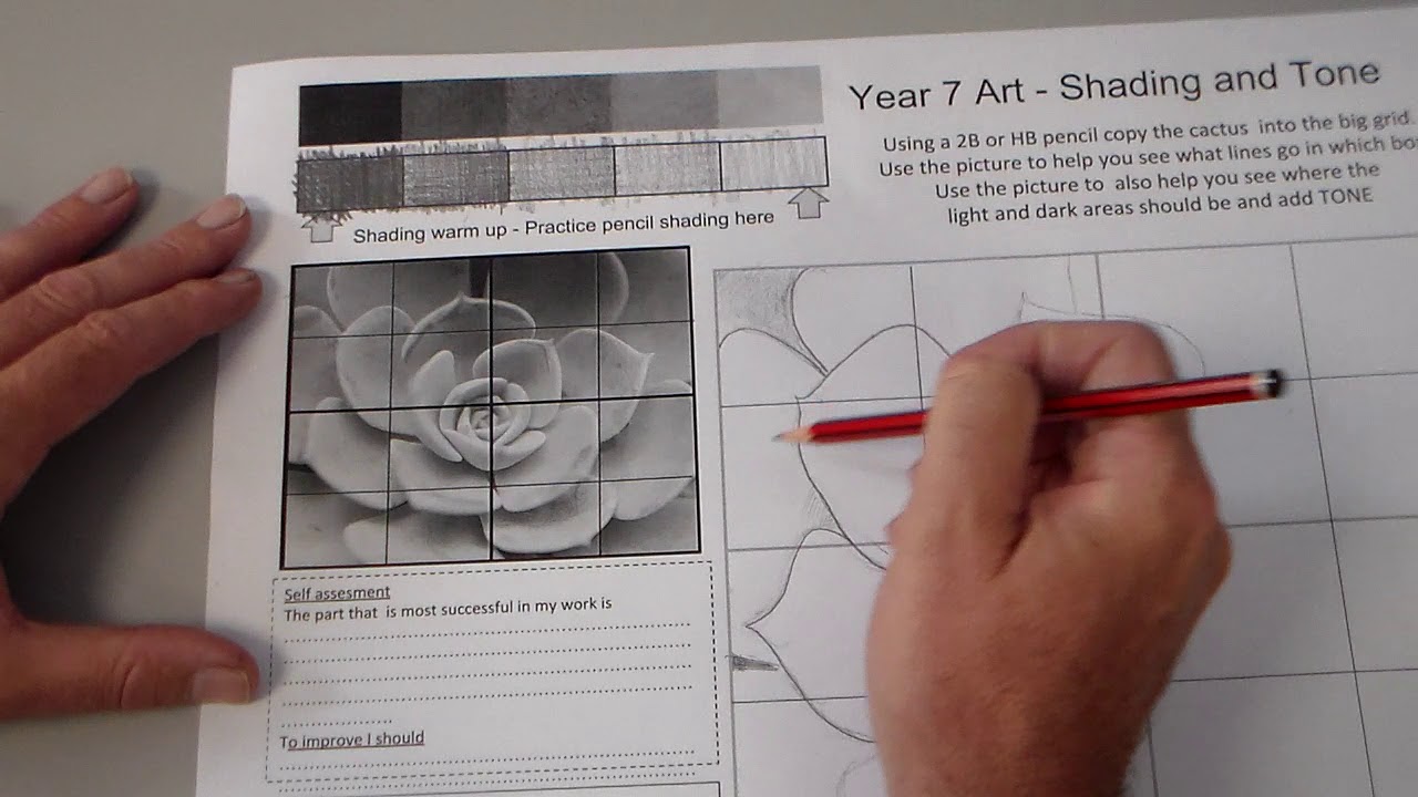 Shading & Tone exercise 001 - YouTube