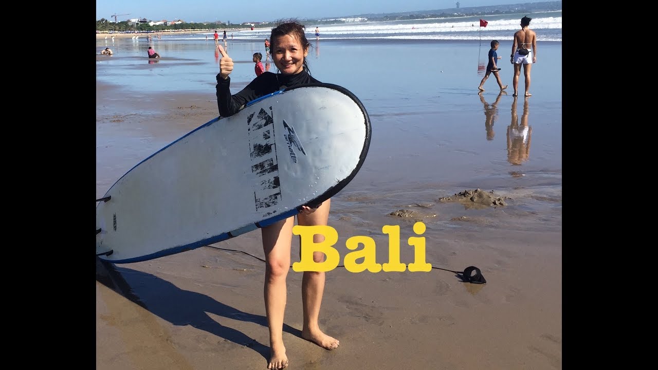 Surf at Legian beach Bali April 2019 - YouTube