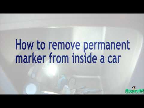 How To Remove Permanent Marker From A Car Interior Panel - YouTube