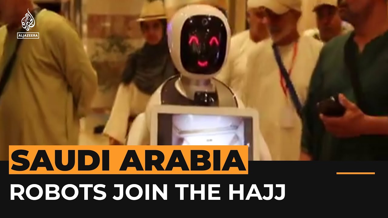 Saudi robots join millions for the Hajj | Al Jazeera Newsfeed - YouTube