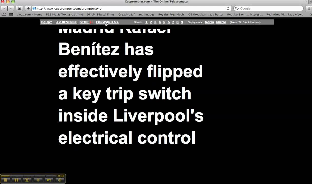 Cueprompter - YouTube