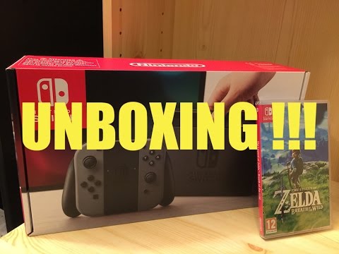 Unboxing of Nintendo Switch & Zelda: BOTW - YouTube