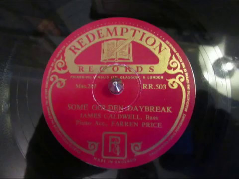 Some Golden Daybreak - James Caldwell - Hymn - 78 rpm - Scottish Bass ...
