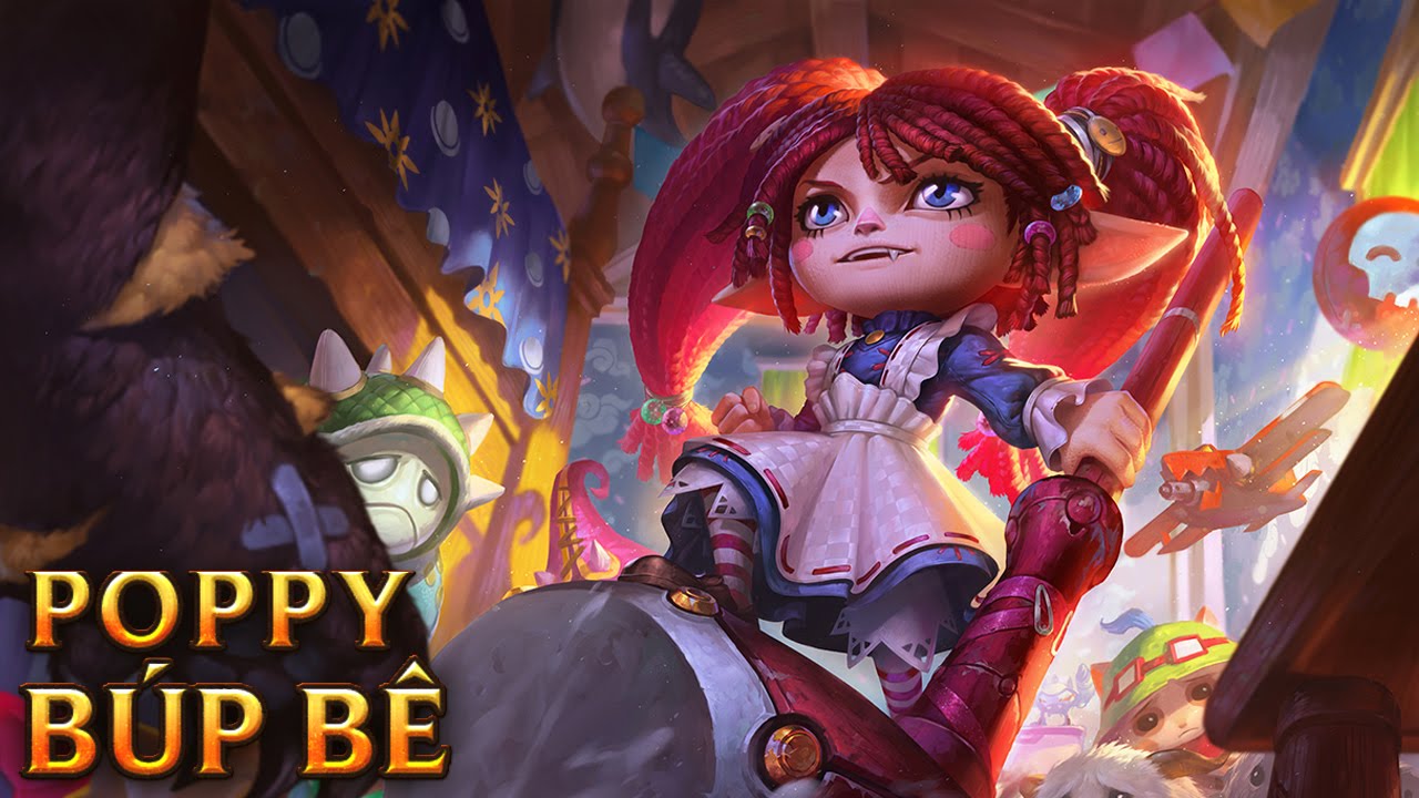 Poppy Búp Bê - Ragdoll Poppy - Skins lol - YouTube