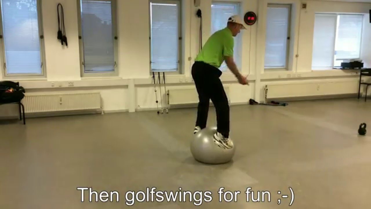 Golf fitness exercise 41 by pro golfer - YouTube