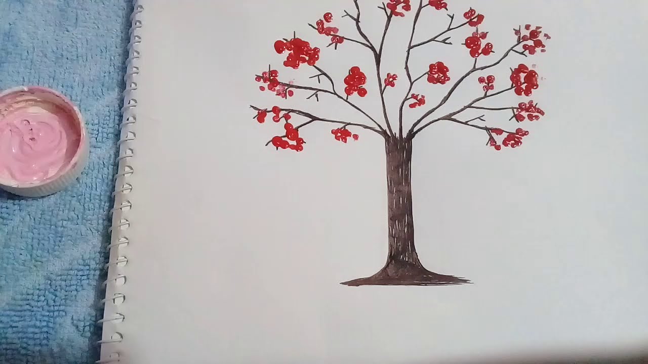 Beautiful Simple Tree /Cherry Blossom Nice Tree - YouTube