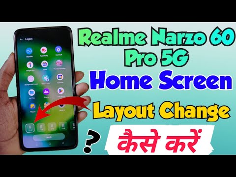 Realme Narzo 60 pro home screen layout change | realme narzo 60 pro me ...